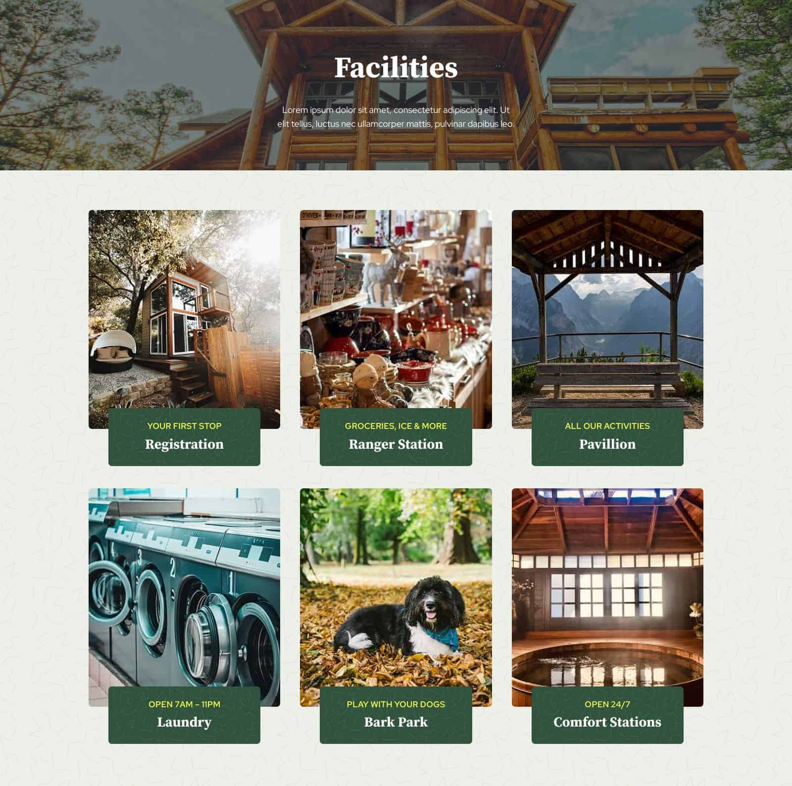 Facilidades - Parque SENDAS